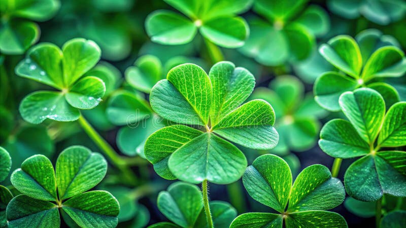 A Close-Up Exploration of Clover Leaf Architecture: Intricate Patterns ...