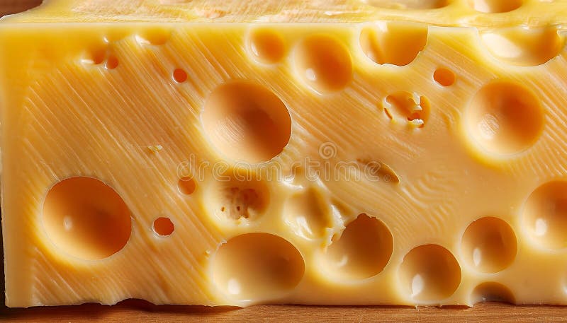 Macro View of Hard Cheese Showcasing Fine Grains and Subtle Ridges ...