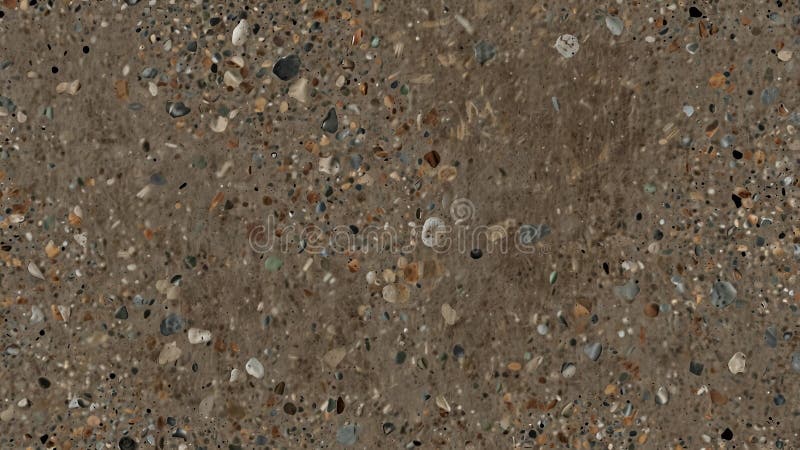 Close-Up of Exposed Aggregate Concrete Surface with Mixed Stones and ...