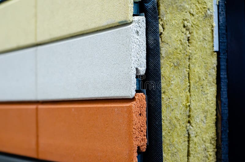 Close-up of External Wall Insulation Systems Stock Photo - Image of ...