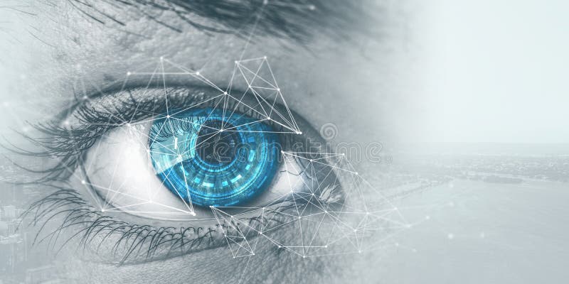 Abstract High Tech Eye Concept Stock Image - Image of virtual, system ...
