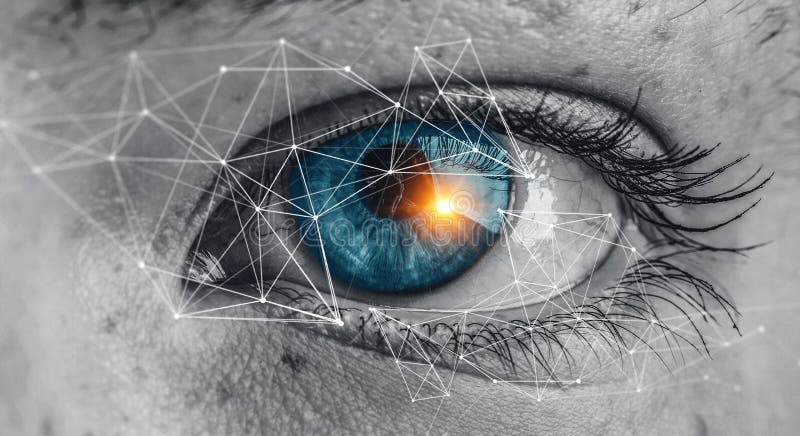 Abstract High Tech Eye Concept Stock Photo - Image of virtual, fusion ...