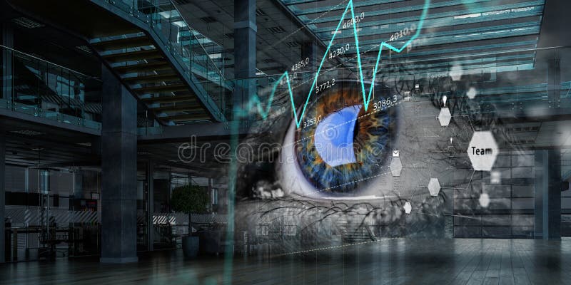 Abstract High Tech Eye Concept Stock Photo - Image of future, gaze ...