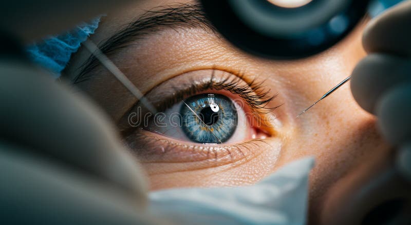 Close-up of Eye Surgery: Precision & Detail in Ophthalmic Procedure ...