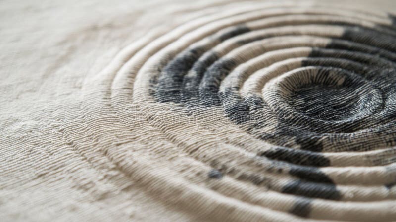 Close-up of a Fabric Circle Pattern with a Darker Center Stock ...
