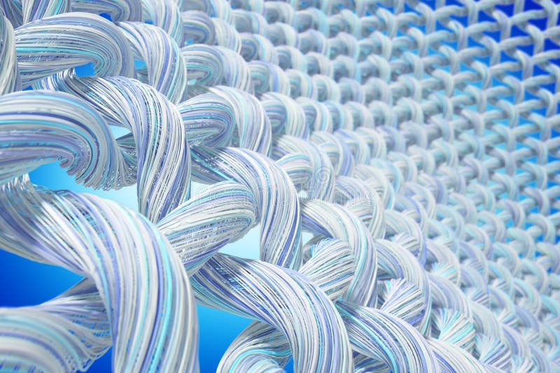 Close-up of Fabric Interlaced Fiber. Stock Illustration - Illustration ...