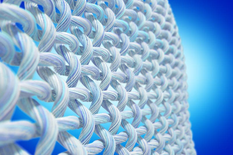 Close-up of Fabric Interlaced Fiber. Stock Illustration - Illustration ...