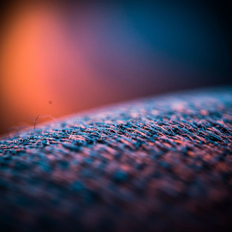 Close-up of Fabric Texture, Showcasing Intertwined Fibers in a Woven ...