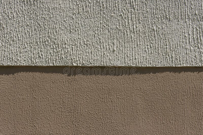 Close-up of the Facade of a Building Plastered with Two Types of Relief ...