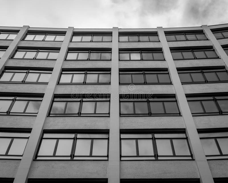 Windows Pattern Modern Architecture Stock Photo - Image of plymouth ...