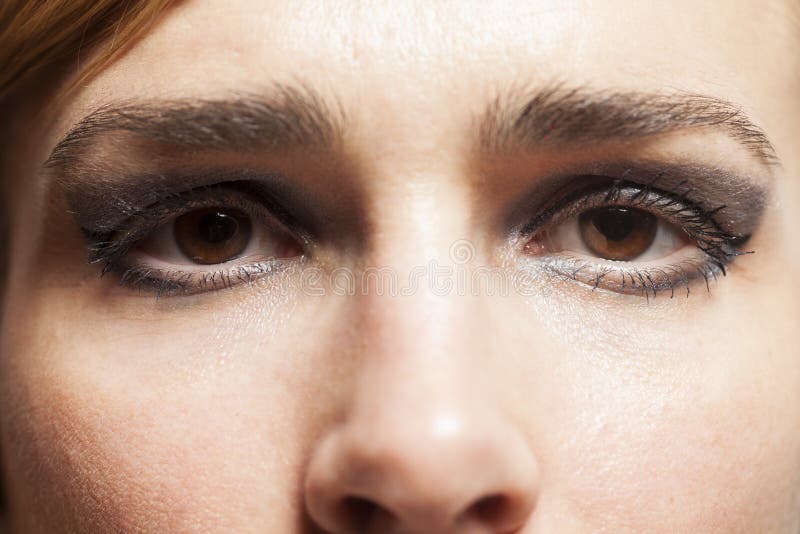 Close Up of Face Beautiful Young Woman Stock Photo - Image of pretty ...