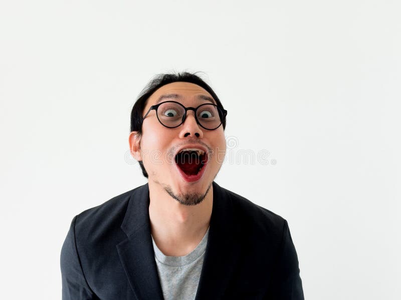 Close Up Face of Business Man Has Got an Idea To Solve the Problem To ...