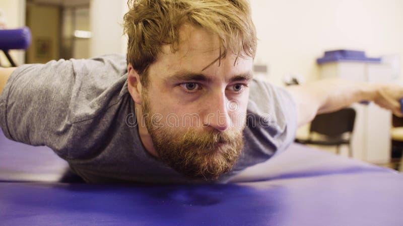 Face Disable Man Exercises Rehabilitation Clinic Stock Photos - Free ...