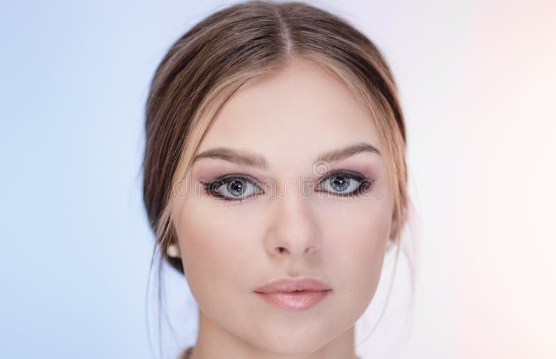 Close-up Face of a Young Girl Stock Image - Image of care, closeup ...