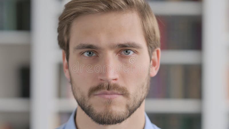 Close Up of Face of Man Looking at the Camera Stock Image - Image of ...