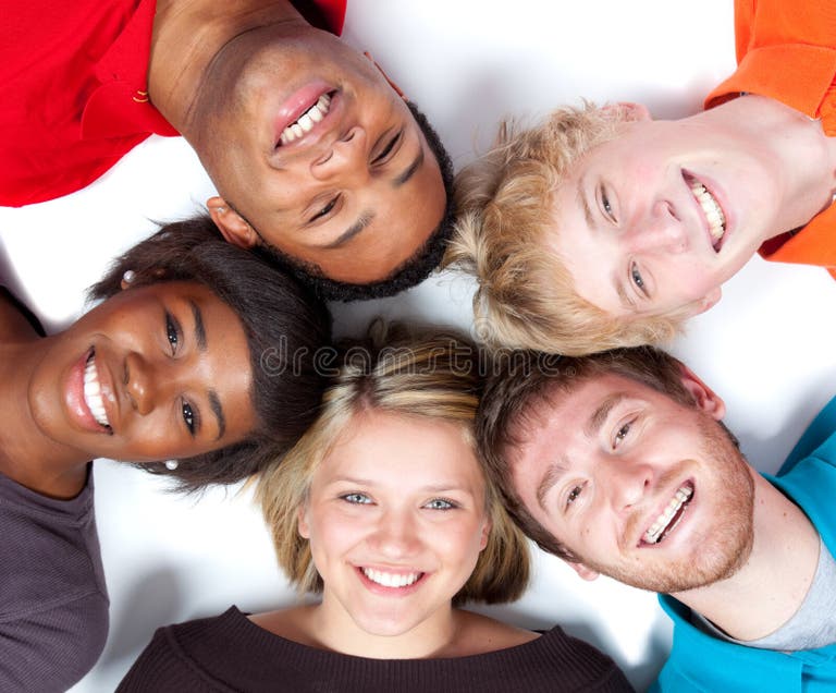 Close-up Faces of Multi-racial College Students Stock Image - Image of ...