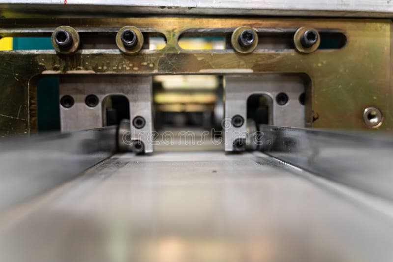 Close Up of Factory Machine Moving Part Stock Photo - Image of ...