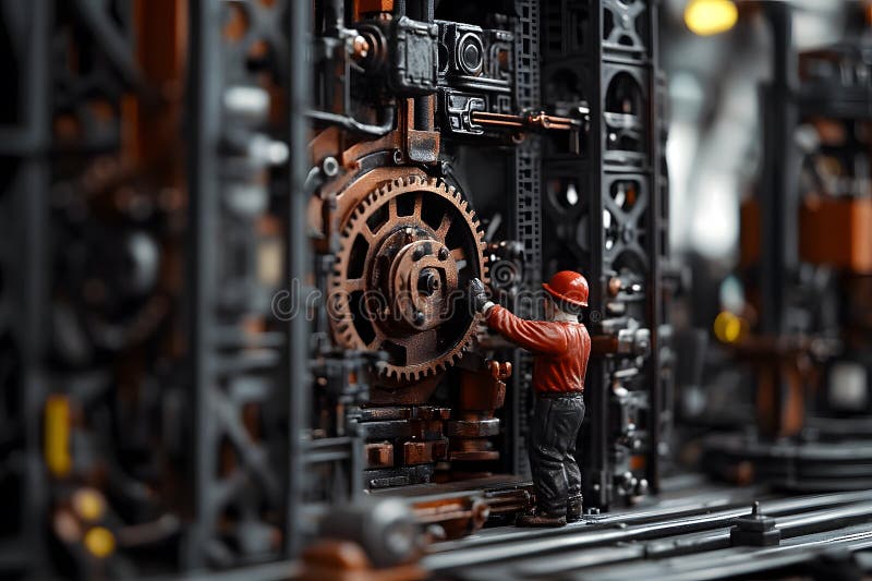 Close-Up of a Factory Scene during a Workplace Accident Stock Image ...