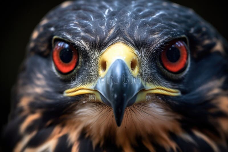 Close-up of a Falcons Beak and Piercing Eyes Stock Photo - Image of ...