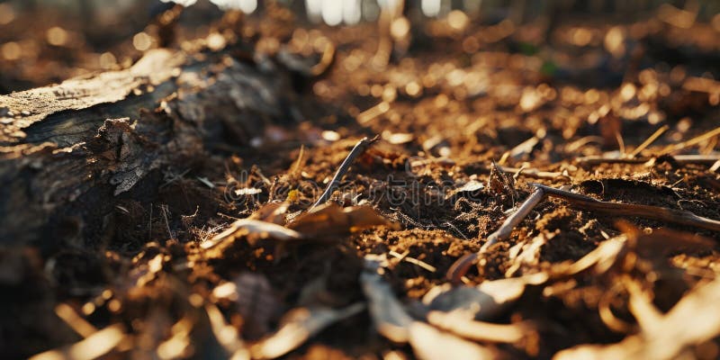 A Close Up of a Fallen Tree in the Woods. Suitable for Nature-themed ...