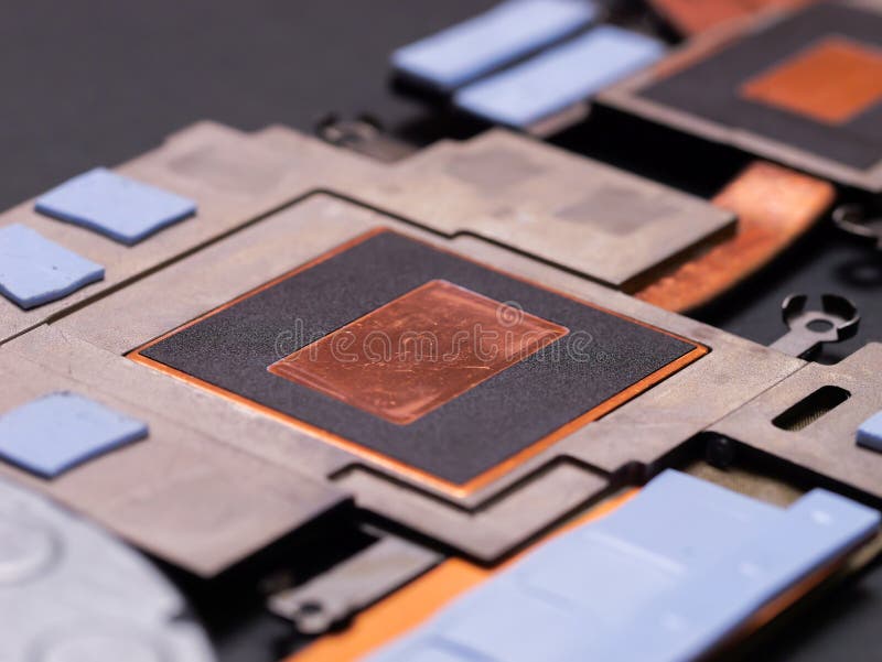 Close Up of Fan Copper Cooling System. Stock Photo - Image of detail ...
