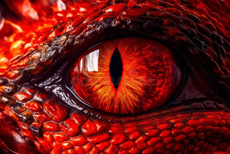 Close-up of Fantasy Dragon Eye. Mythological Evil Stock Image - Image ...