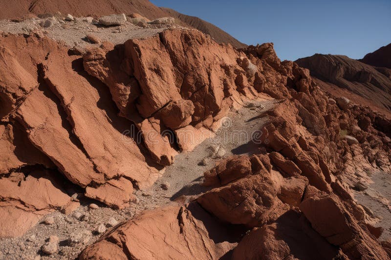 Earthquake Fault Line, with View of the Ground Breaking and Shifting ...