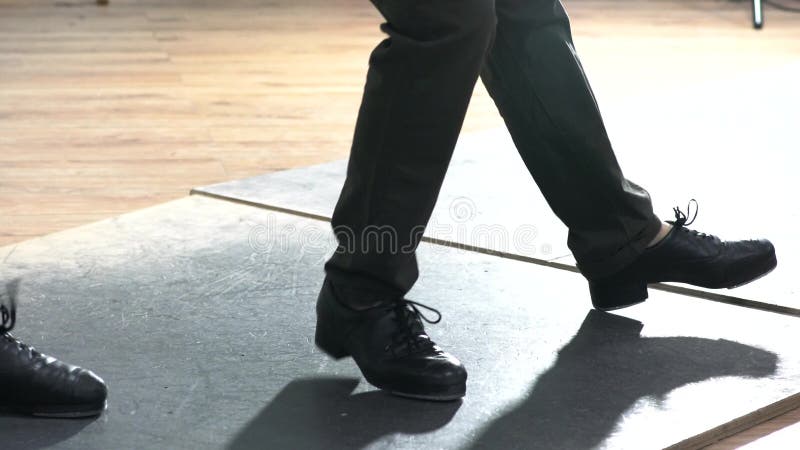 Close Up of Feet in Tap Dancing Class Stock Footage - Video of angle ...