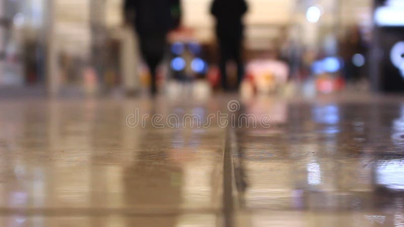 Close-up Feet Walking People in the Mall Stock Footage - Video of focus ...