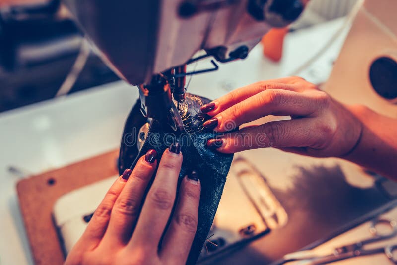 Shoe stitching stock image. Image of production, industrial - 38832919