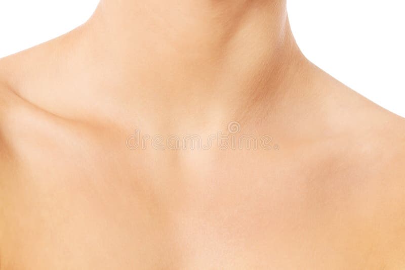 Close Up of Female Neck and Shoulder Stock Photo - Image of portrait ...