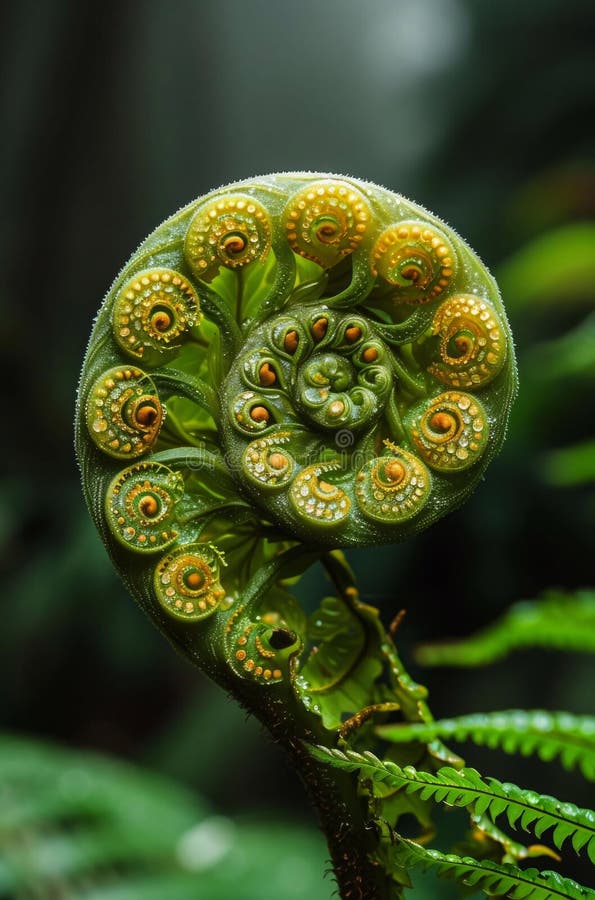 Close Up of Fern Close Up of Fern Leaf Leaf Stock Illustration ...