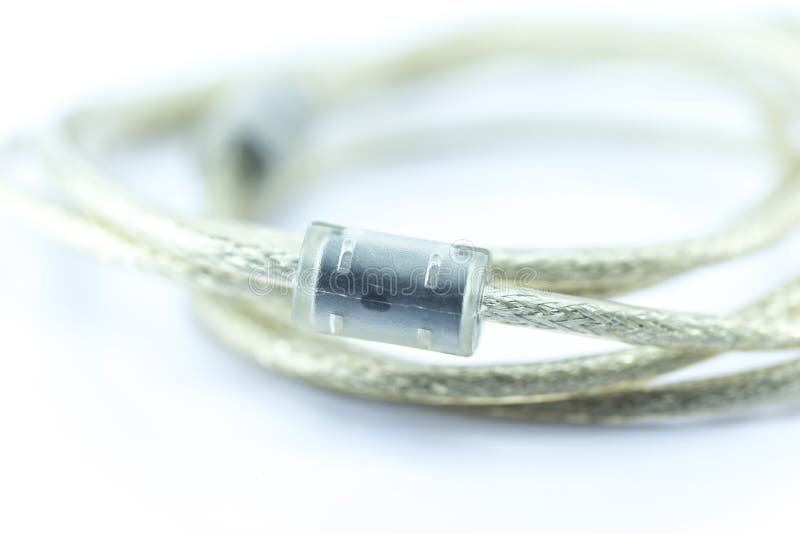 Close Up Ferrite Bead in USB Stock Photo - Image of closeup, cable ...