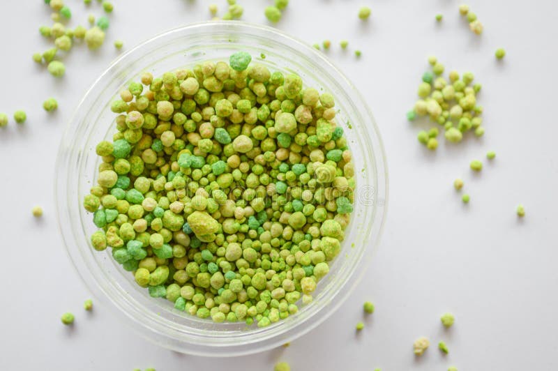 Fertilizer Pellets on White Background Stock Photo - Image of granules ...