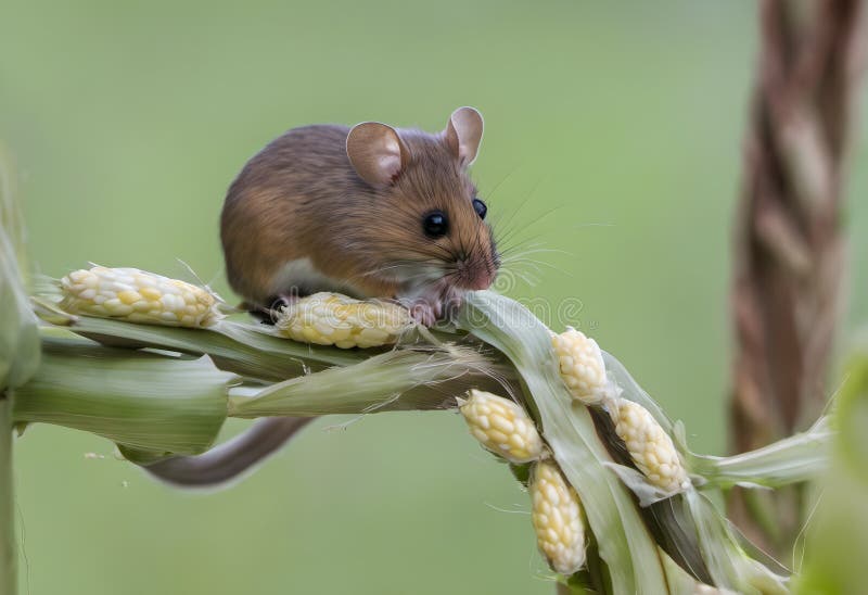 A Close Up of a Field Mouse Stock Illustration - Illustration of animal ...