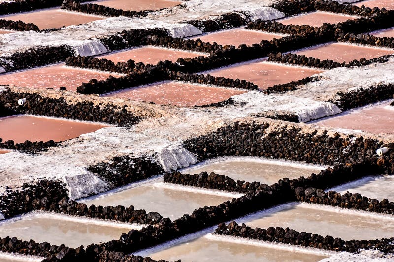 A Close Up of a Field of Salt Flats Stock Photo - Image of brick, tile ...