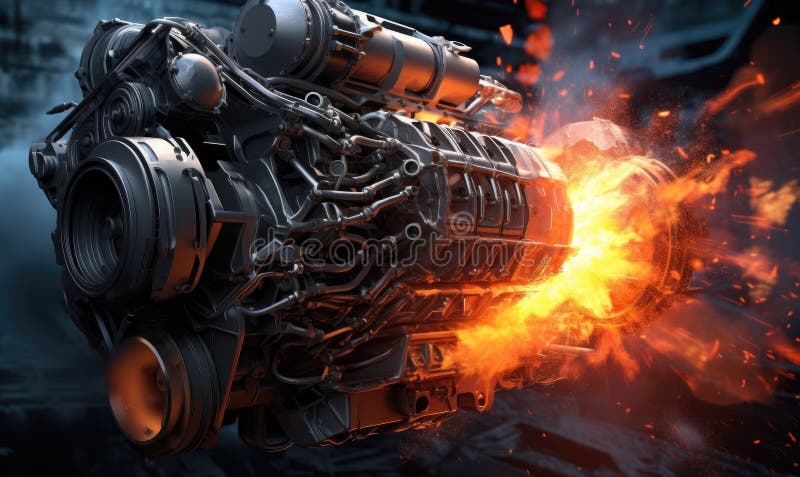 Engine Thrust Fire Stock Illustrations – 393 Engine Thrust Fire Stock ...