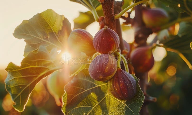 Close-up of Figs on a Branch Stock Image - Image of summer, ripe: 328356917