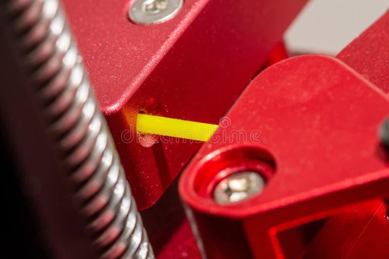 Close Up of Filament Guide of 3D Printer. Stock Image - Image of ...