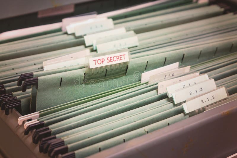 Close Up File Folders in a Filing Cabinet Stock Photo - Image of figure ...