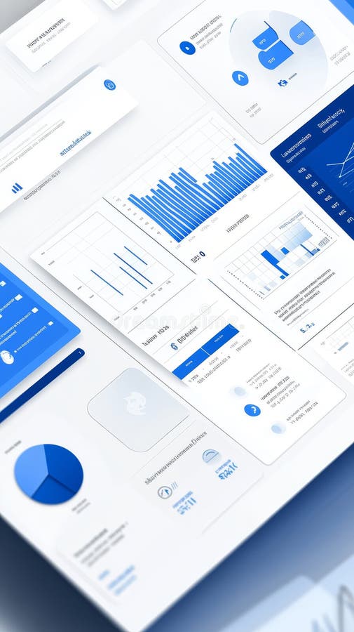 Financial dashboard stock illustration. Illustration of close - 371509098