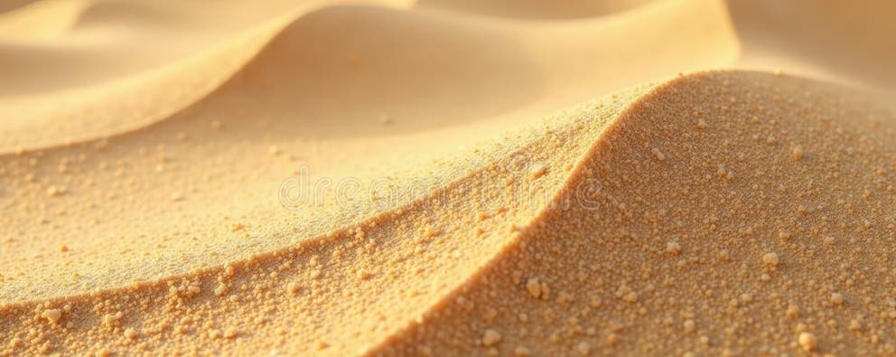 Close Up of Fine, Light Brown Sand; Subtle Wave Patterns , Tropical ...