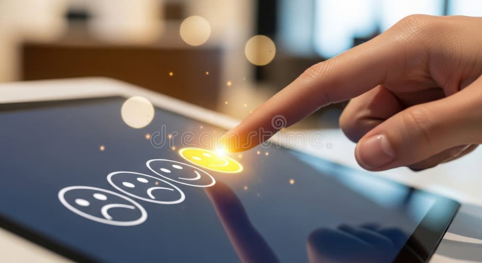 Finger Touching Glowing Button Stock Illustrations – 837 Finger ...