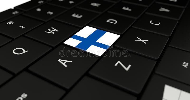 Close Up of Finland Button. Stock Illustration - Illustration of ...
