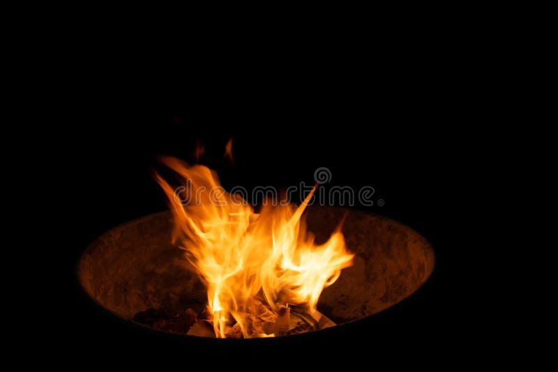 Close-Up of Fire Against Black Background Stock Photo - Image of ...