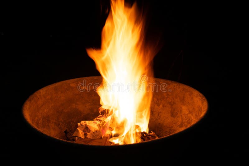 Close-Up of Fire Against Black Background Stock Photo - Image of fire ...