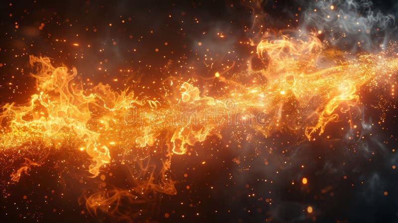 A Close Up of a Fire Explosion with Sparks Flying Out, AI Stock Image ...