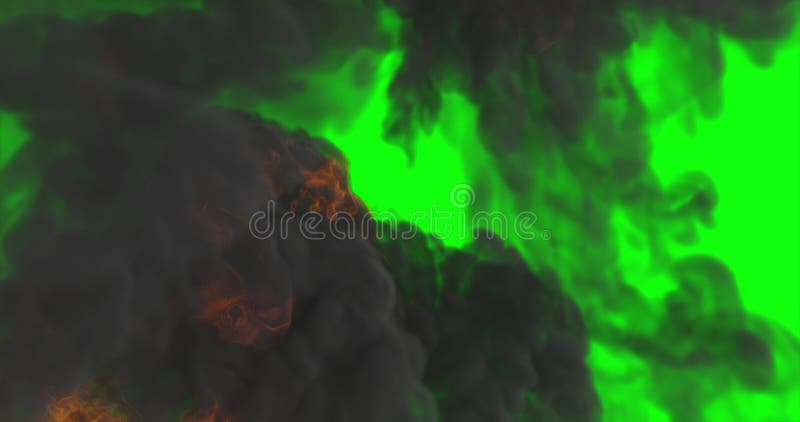 Close Up of Fire Flames Transition Green Screen Chromakey 4K Stock ...