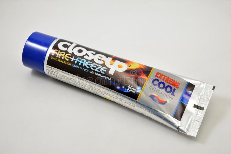 Close Up Fire and Freeze Toothpaste in Manila, Philippines Editorial ...