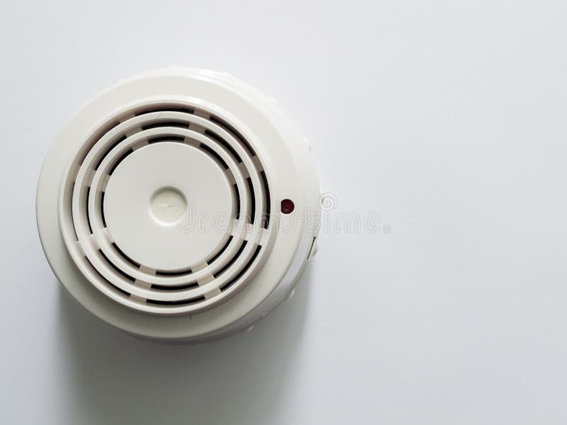 Close-up of a Fire Smoke Detector. Fire Safety Concept Stock Photo ...